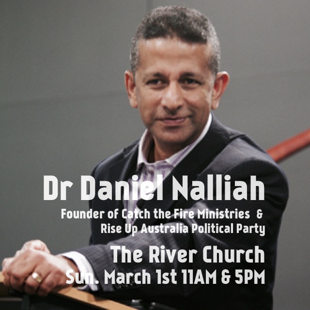 Pastor Daniel Nalliah ministering at The River Church in Vancouver ...
